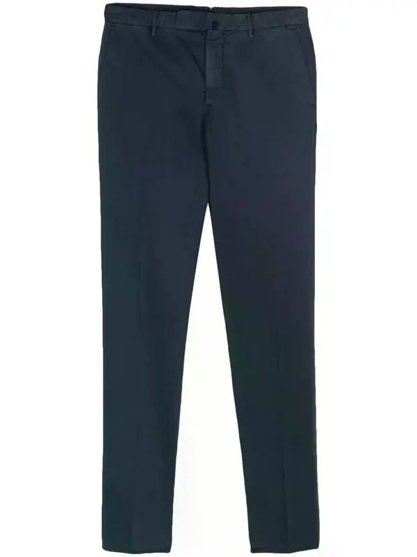 Incotex Twill Tapered-leg Trousers - Blue