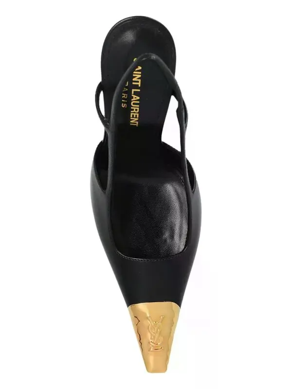 Saint Laurent Jeanne Slingback Pumps - Black