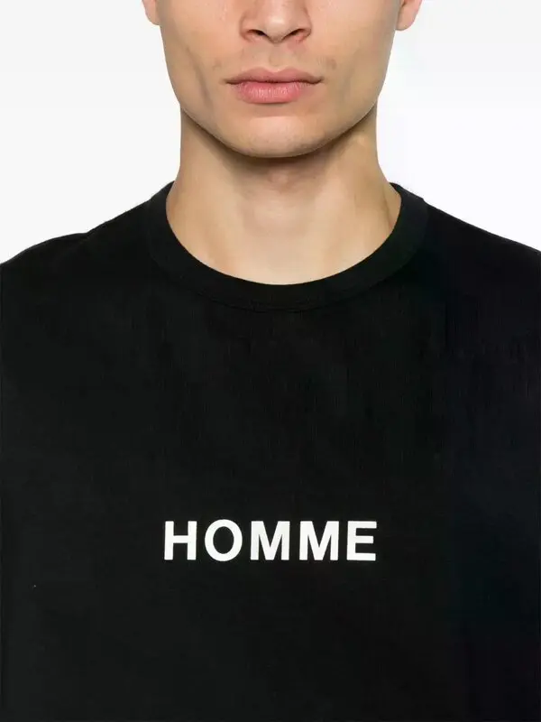 Comme Des Garçons Logo-print T-shirt - Black
