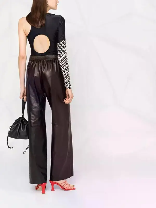 Drome Lamb Skin Flared-leg Trousers