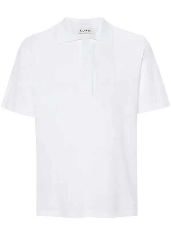 LANVIN Short-sleeve Cotton Polo Shirt