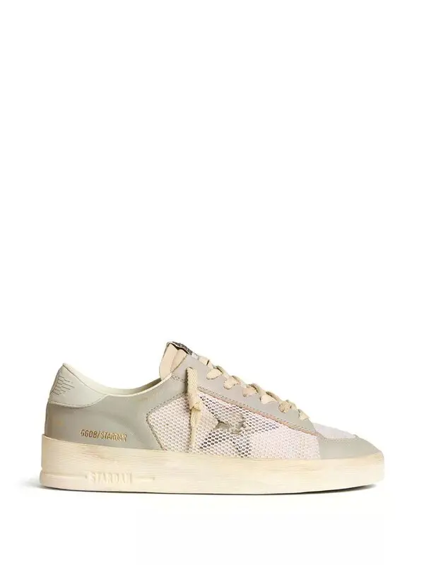 GOLDEN GOOSE Stardan Panelled Leather And Mesh Sneakers