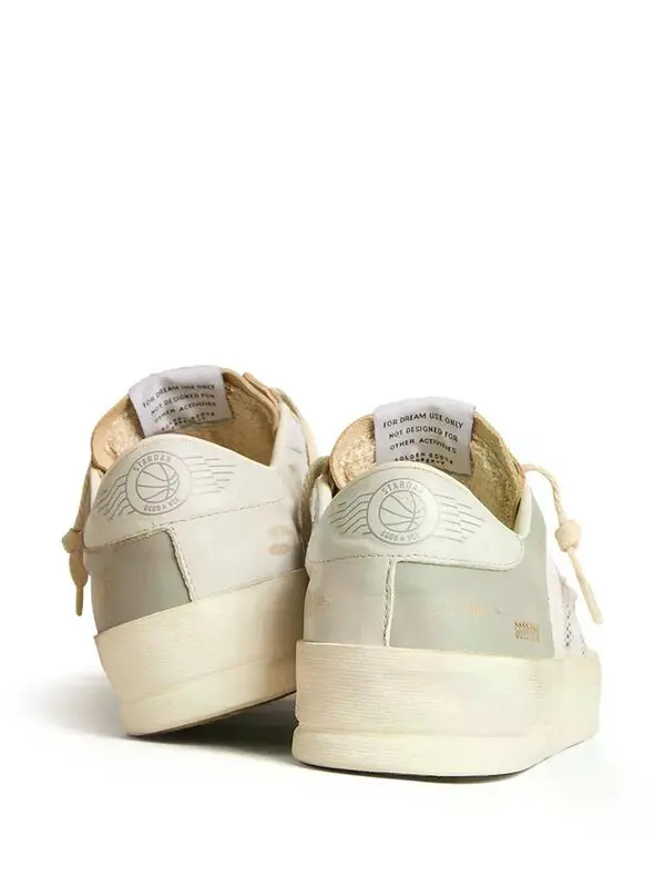 GOLDEN GOOSE Stardan Panelled Leather And Mesh Sneakers