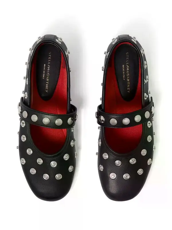 Stella McCartney Studded Mary Jane Ballet Flats - Black