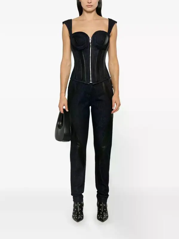 MITILIANE COUTURE Paneled Slim-cut Jeans