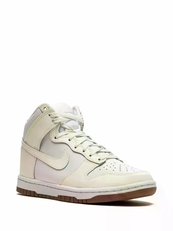 Nike Dunk High Sail/gum Leather Sneakers - White