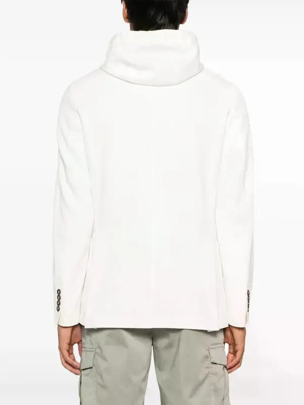 Eleventy Layered Effect Blazer With Hood