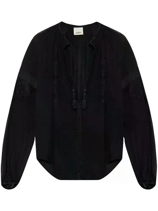 Isabel Marant Étoile Oris" Tasseled Blouse - Black
