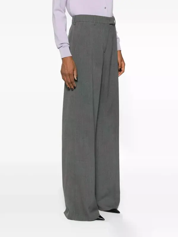 Valentino Garavani Wide-leg Trousers In Medium Virgin Wool Blend