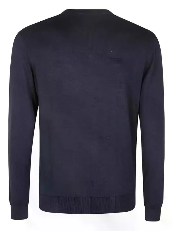 FILIPPO DE LAURENTIIS Crew Neck Fine-knit Sweater - Blue