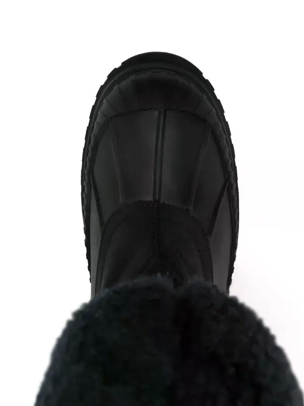 GANNI Faux-shearling Trimmed Ankle Boots