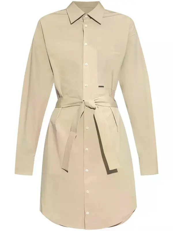Dsquared2 Midi Shirt Dress With Belt