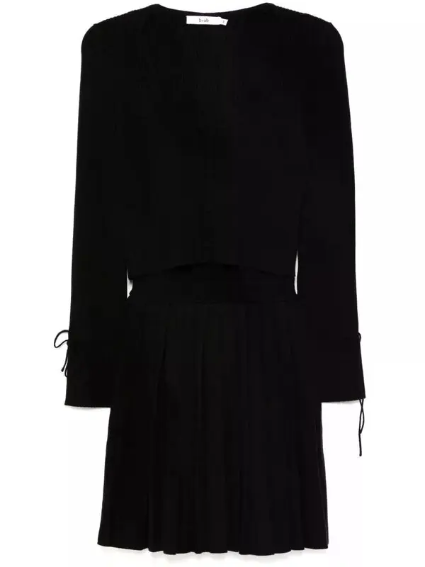 B+AB Ribbed Knit Cardigan And Dress Set