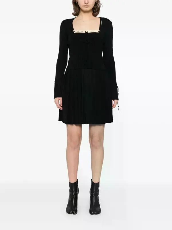 B+AB Ribbed Knit Cardigan And Dress Set
