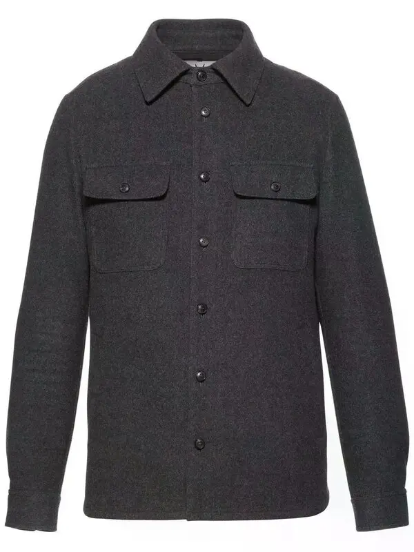 NORWEGIAN WOOL Long-sleeved Wool Shirt Jacket