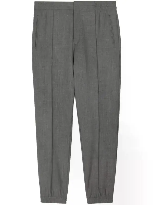 Paul Smith Pleated Tapered Wool Blend Trousers