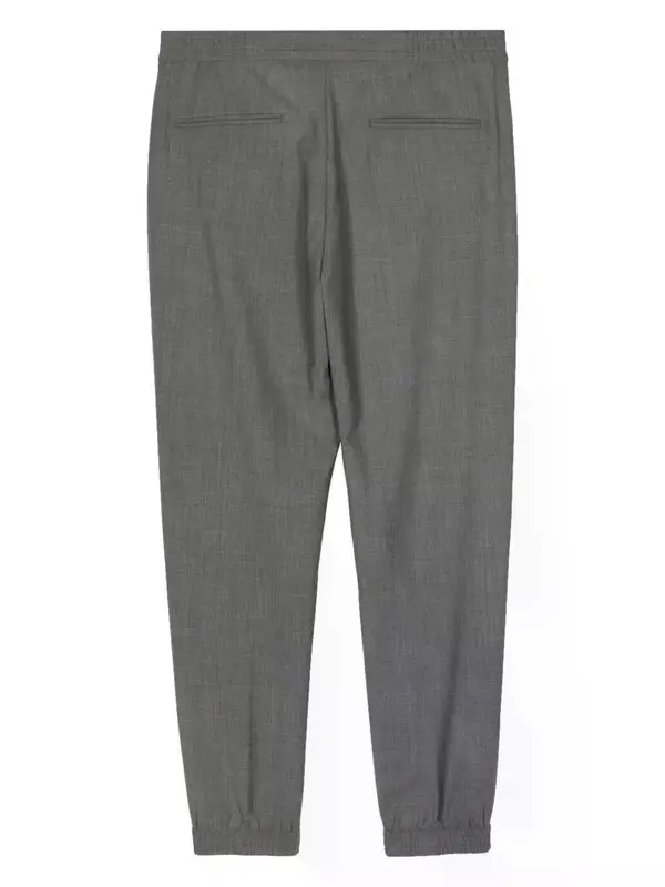Paul Smith Pleated Tapered Wool Blend Trousers