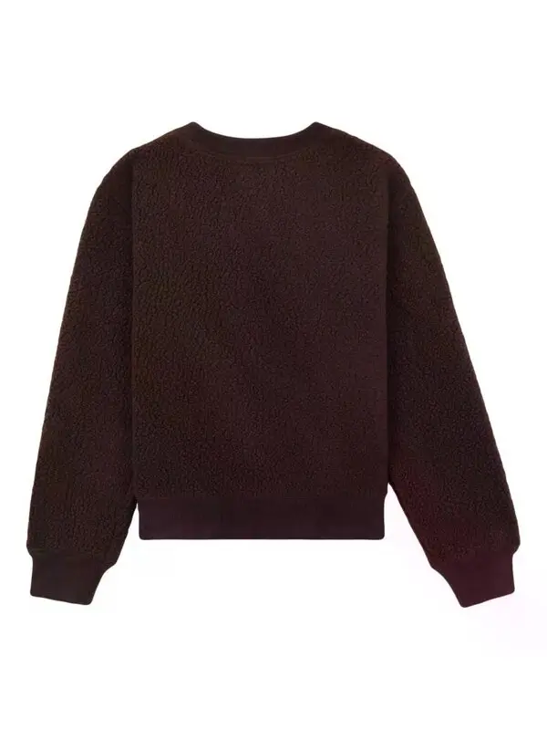 Sporty & Rich Slogan-patch Fleece Jumper