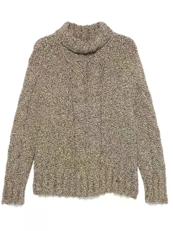 Kiton Marl-knit Roll Neck Sweater
