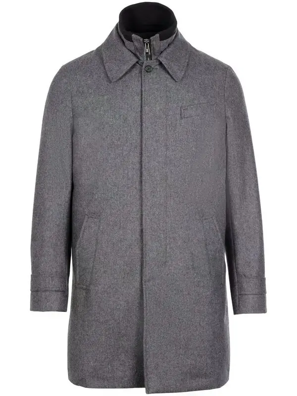 NORWEGIAN WOOL Down-lined Wool Coat