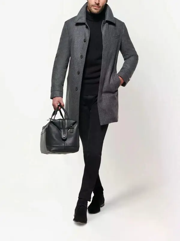 NORWEGIAN WOOL Down-lined Wool Coat