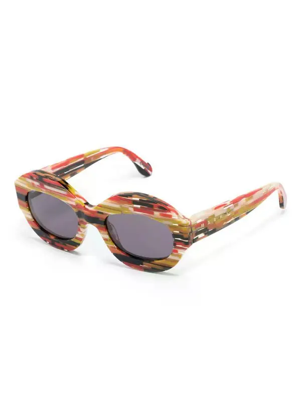 Marni Oval Frame Sunglasses