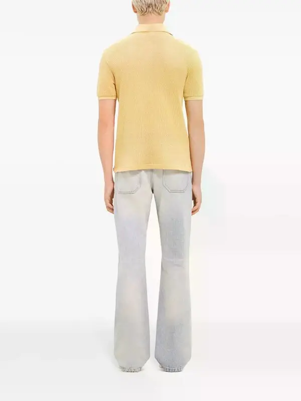 COURREGES Logo-patch Polo Shirt