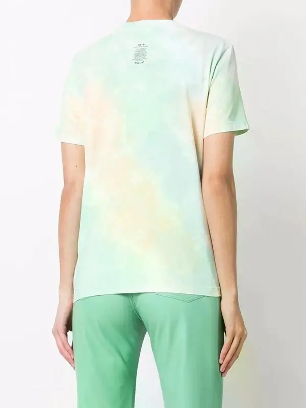 MSGM Slogan Print Cotton T-shirt