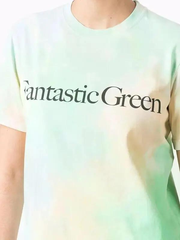 MSGM Slogan Print Cotton T-shirt