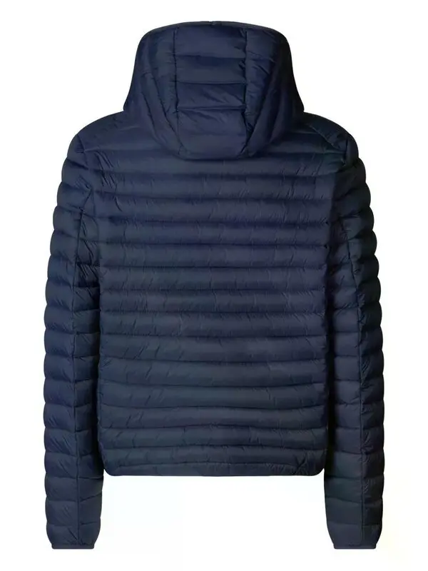 SAVE THE DUCK Padded Hooded Zip-up Jacket - Blue
