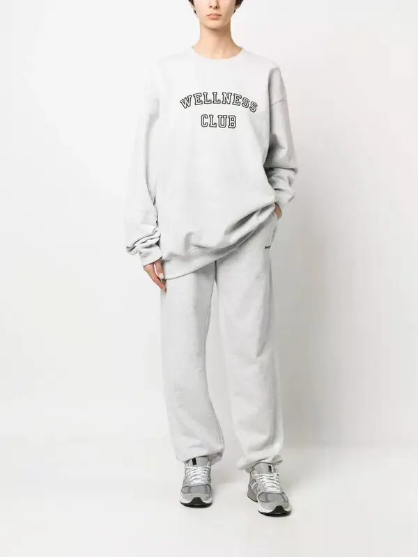 Sporty & Rich Slogan-print Cotton Blend Sweatshirt