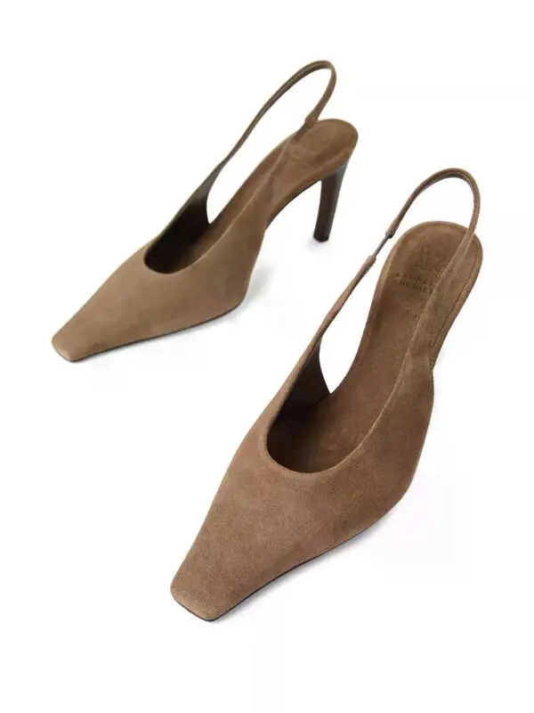 Brunello Cucinelli Suede Slingback Pumps