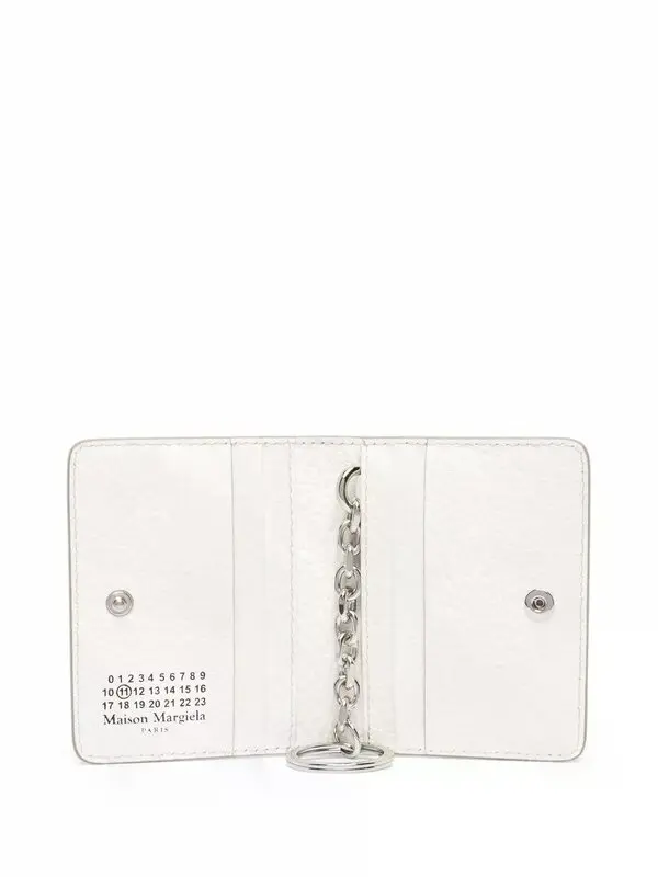 MAISON MARGIELA Four-stitch Leather Card Holder - White