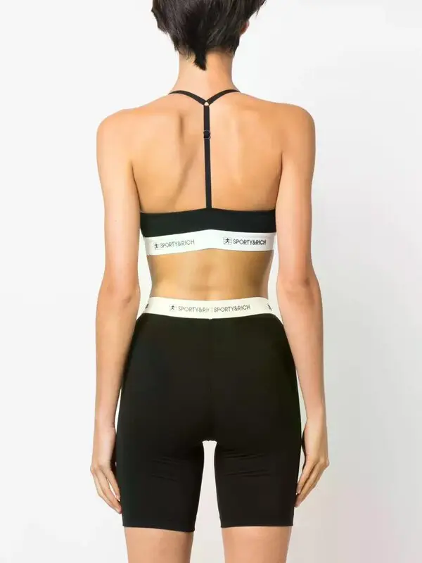 Sporty & Rich Logo-underband Crop Top
