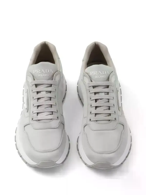 Prada Logo Plaque Low-top Sneakers