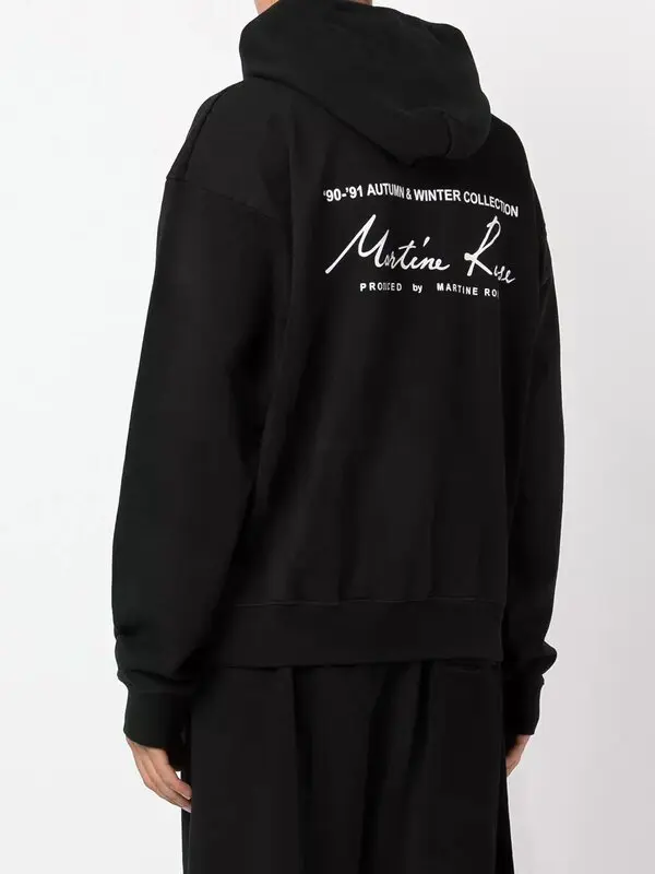 Martine Rose Logo Print Oversized Hoodie