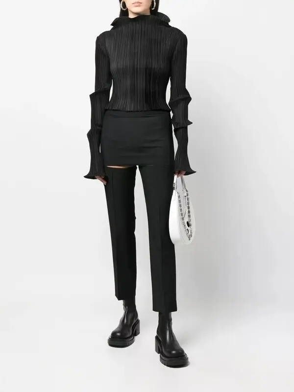 Givenchy Wool-mohair Blend Slit Trousers