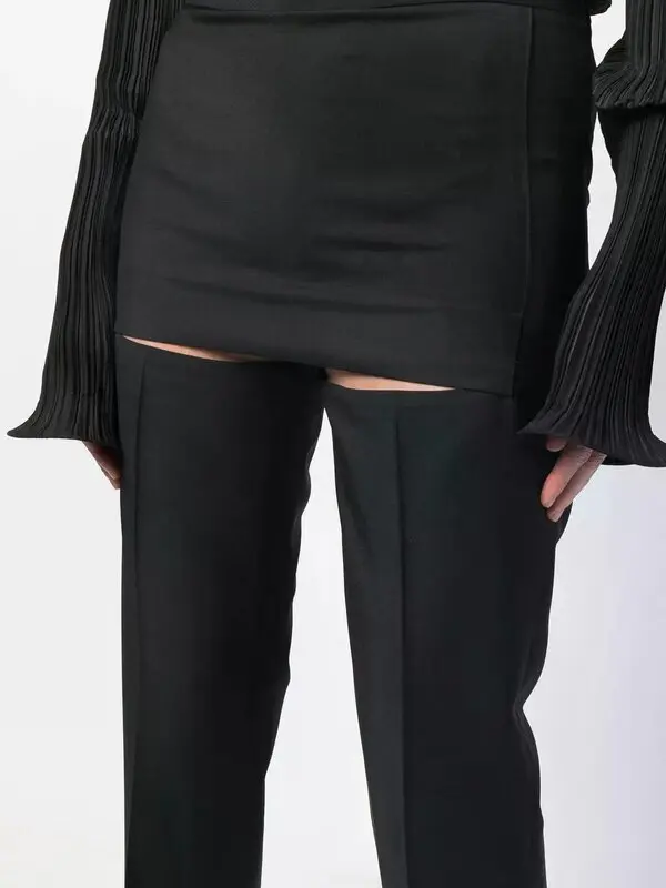 Givenchy Wool-mohair Blend Slit Trousers