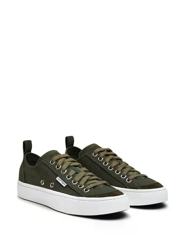 COURREGES Logo-embroidered Canvas Sneakers