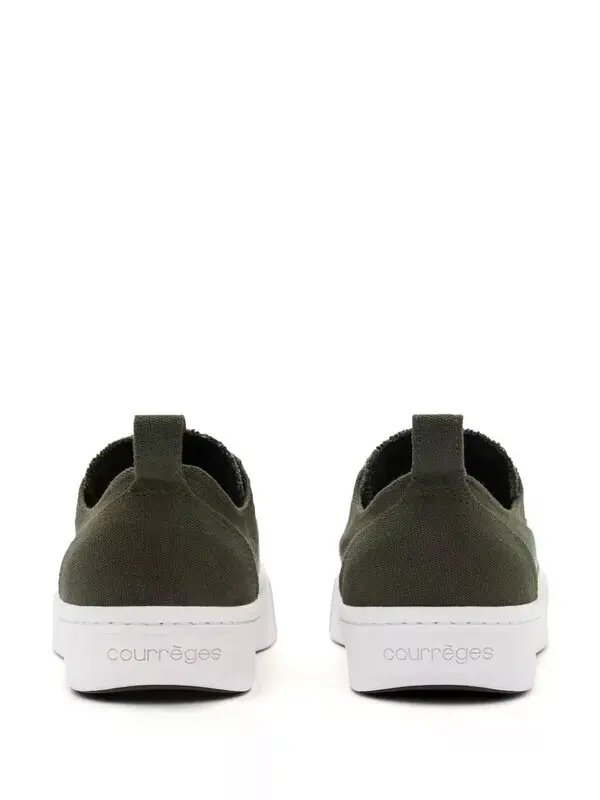 COURREGES Logo-embroidered Canvas Sneakers