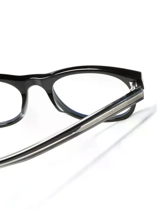 Saint Laurent Acetate Oval Frame Eyeglasses