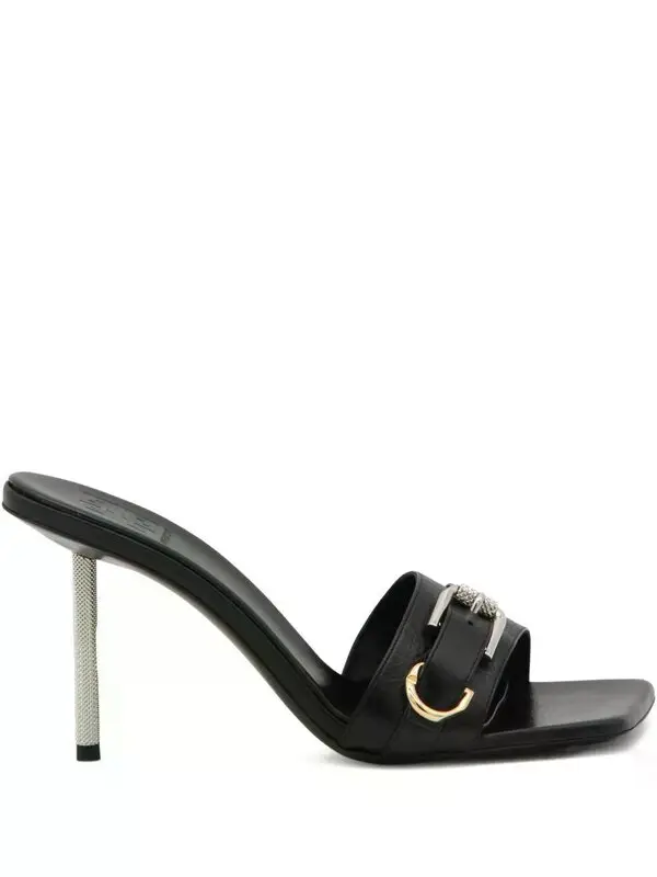 Givenchy Voyou 90mm Leather Sandals - Black