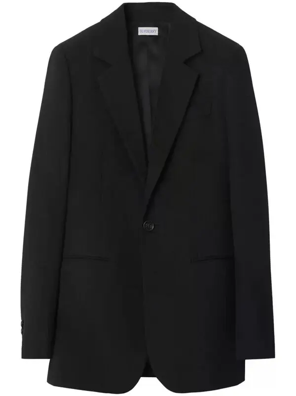 Burberry Checked Wool Blazer