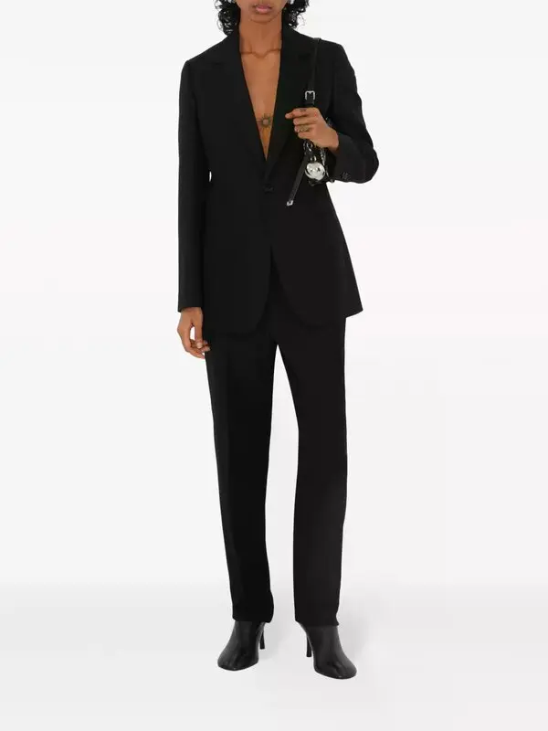 Burberry Checked Wool Blazer