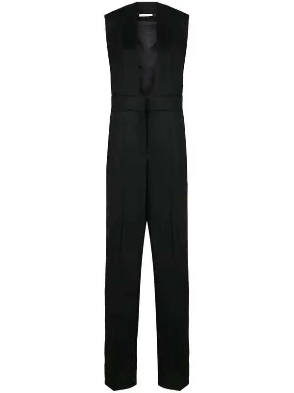 REV The Ward Formal Virgin Wool Jumpsuit - Black