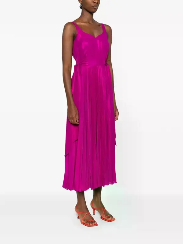 PARLOR Metallic Effect Maxi Dress
