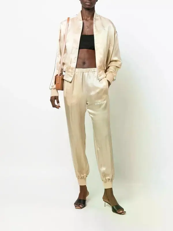 Palm Angels Striped Bomber Jacket