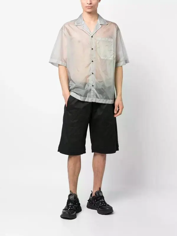44 LABEL GROUP Embossed Logo Knee-length Shorts