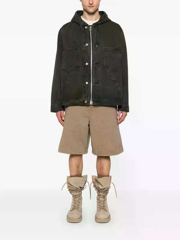 Sacai Hooded Jacket - Grey