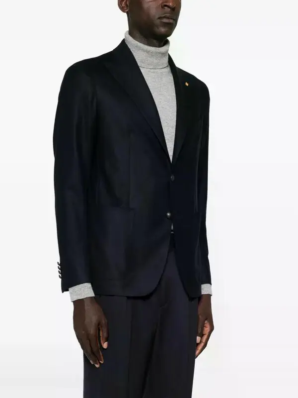Tagliatore Single-breasted Blazer - Blue